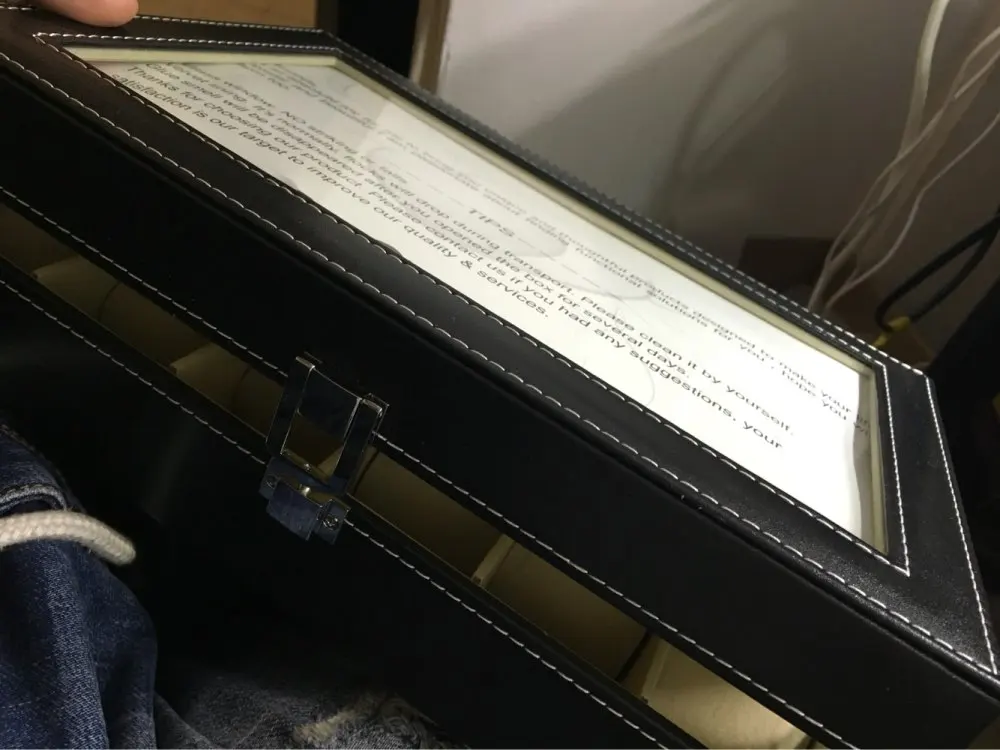 Watch Display Case Storage Box Gift Idea for Him and Her