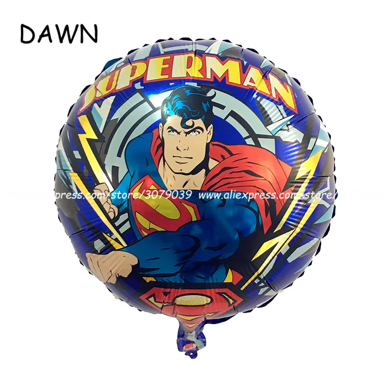 10pcs/lot 18inch Superman Cartoon Balloon Aluminum Foil Balloons Party ...