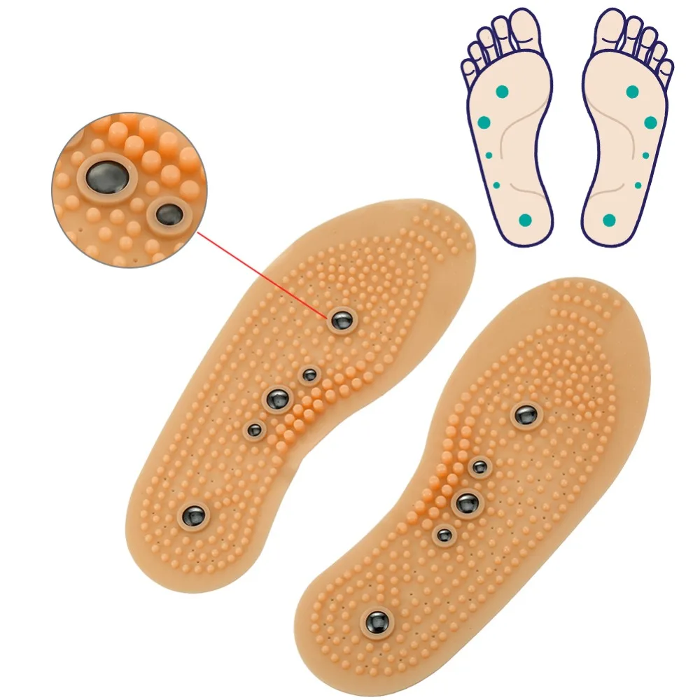 Shoes Comfort Pads Magnetic Therapy Foot Massage Insoles Magnet Fatigue