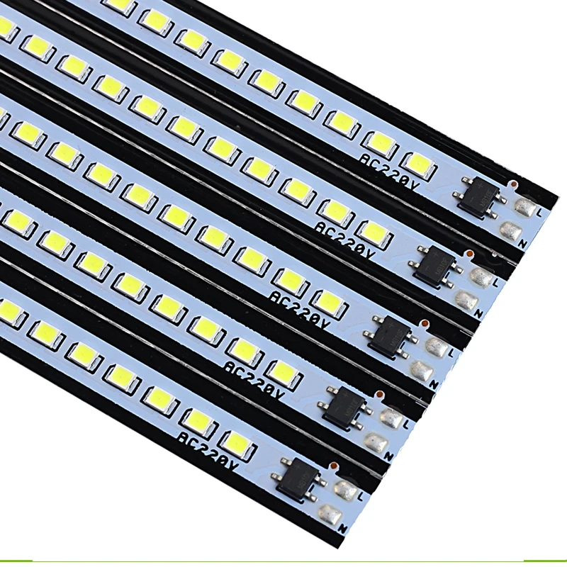 220V LED Rigid Strip Lights 2835 SMD LED Cabinet Light Free Showcase ...