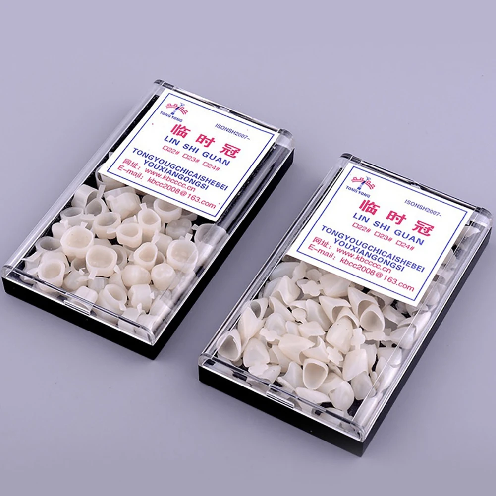 50Pcs Dentistry Oral Dental Temporary Posterior Anterior Teeth Crown ...