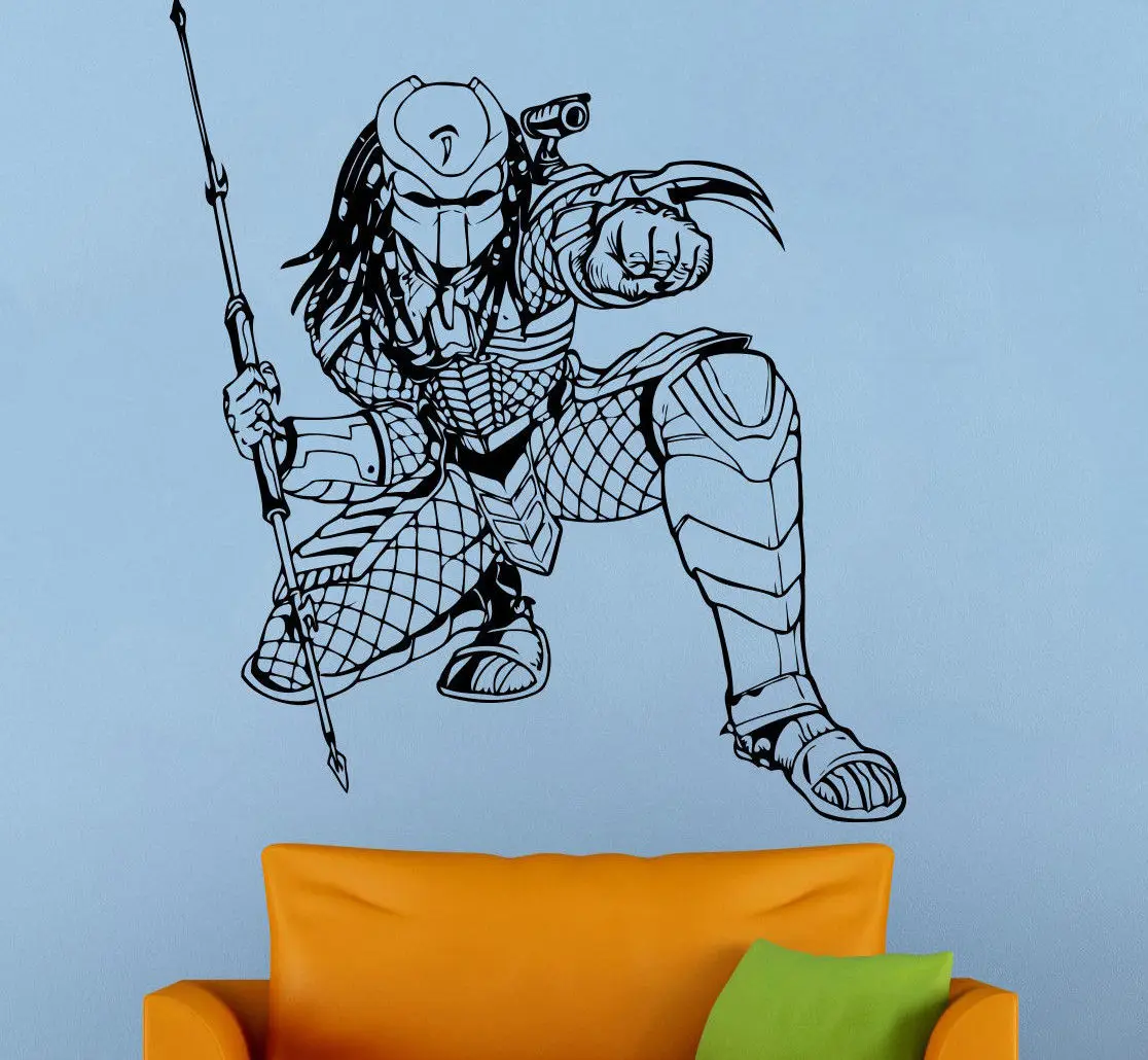Predator Movie Wall Decal Horror Film Vinyl Sticker Kids Room Home Art ...