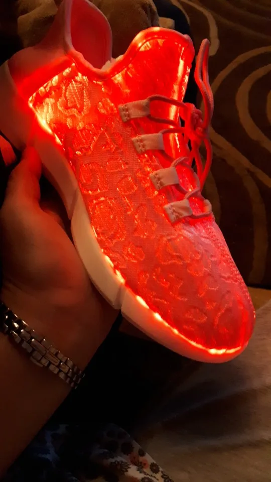 LED Shoes Fiber Optic Light Up Sneakers - Life Changing Products