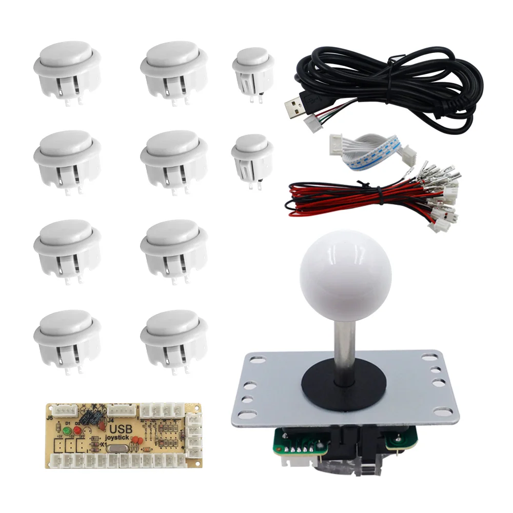 Sjjx retropie arcade kit diy joystick arcade mame raspberry pi botão ...