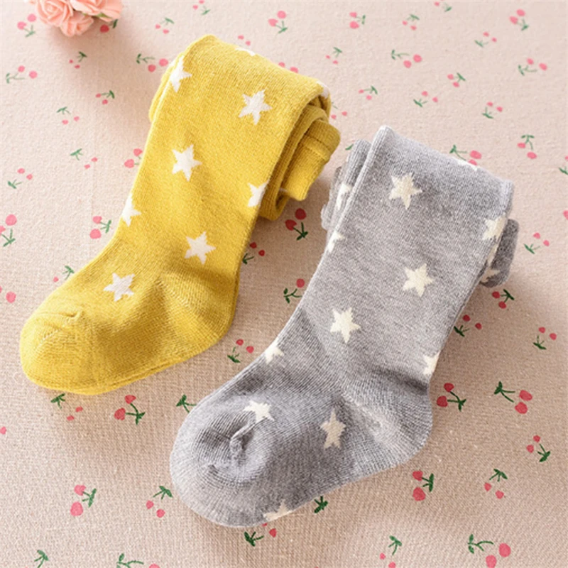 Cotton kids angel long stockings children's legging enfant knee high ...