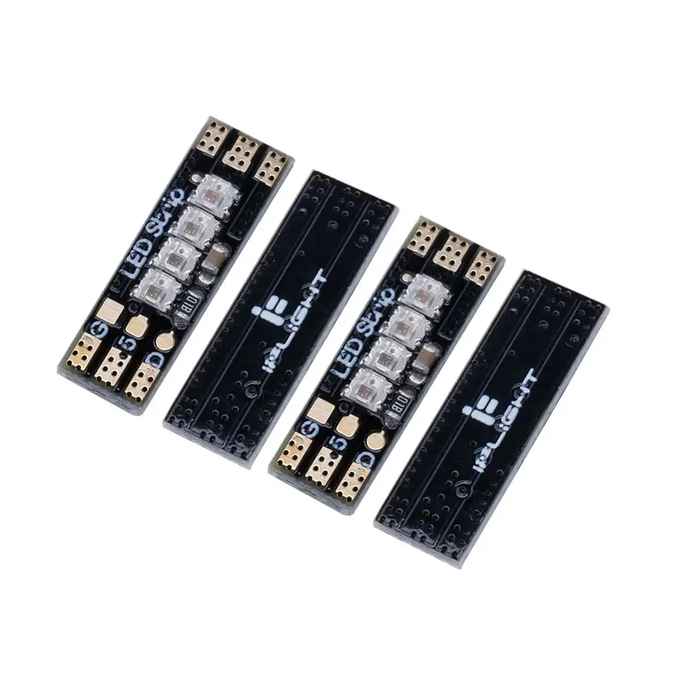 4 unids/lote iFlight 5*16mm RGB LED Multi Colores carrera de alambre ...