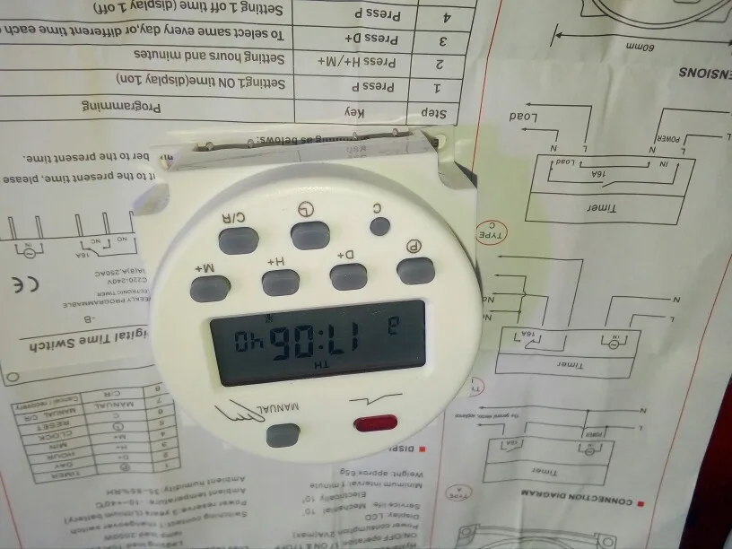 Timer Switch Digital Programmable Device - Life Changing Products