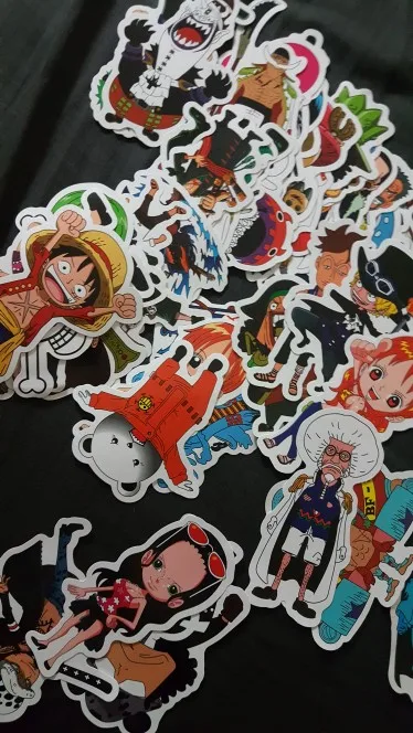 One Piece Waterproof Sticker set 46pcs - One piece Merchandise | Free ...