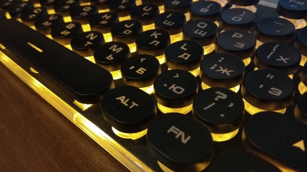 Gaming Backlit Keyboard Round Keys - Life Changing Products