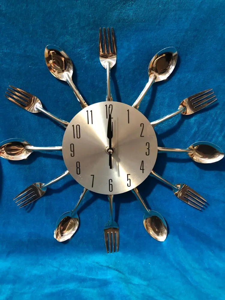 Kitchen Wall Clocks Cutlery Design - Life Changing Products