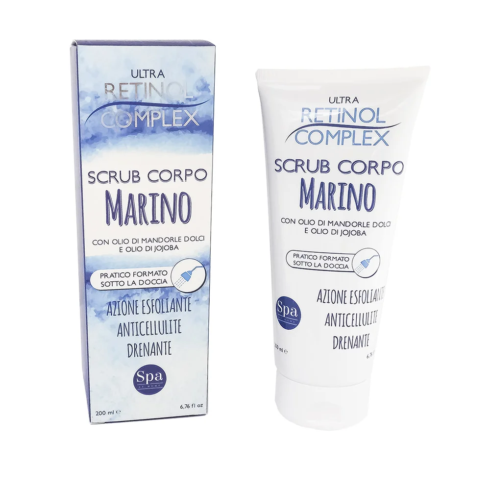 Marine RETINOL COMPLEX SCRUB body cellulite draining JOJOBA oil 200ML ...