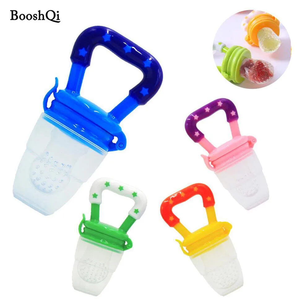 10pc-pack-Baby-Pacifier-Food-Feeder-Silicone-Fresh-Fruit-Milk-Nibbler ...