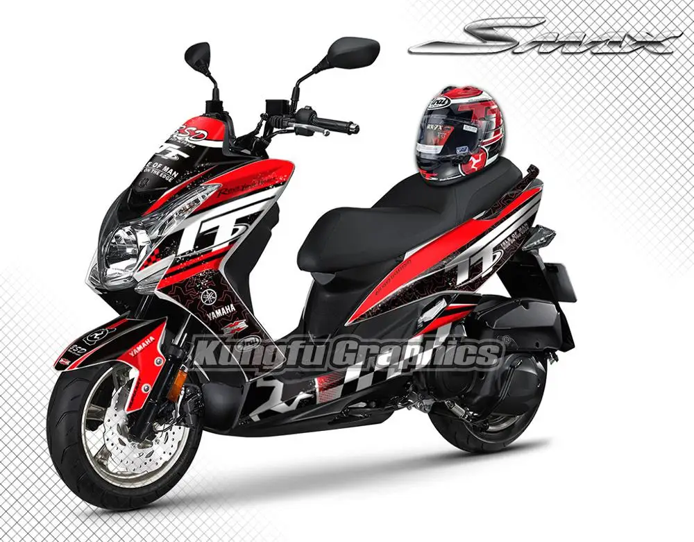 KUNGFU GRAPHICS Custom Stickers Graphic Design Adhesives for Scooter ...