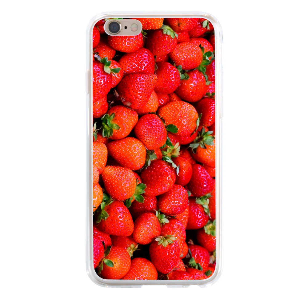 Fresh Fruit Strawberry Printed Phone Case Cover for iPhone 8 Plus for ...