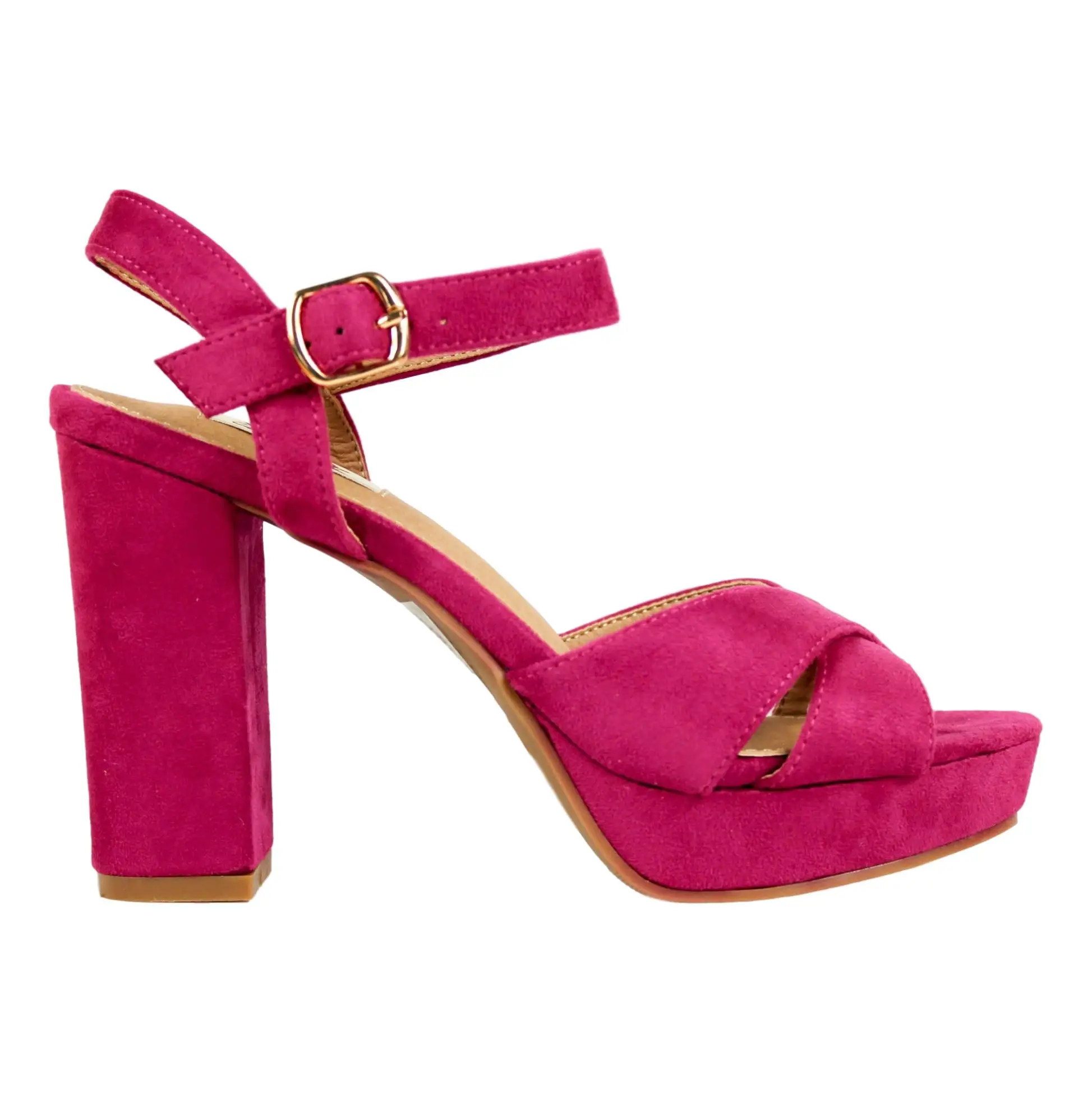 Fuchsia color Heel Female summer sandal 2018|Women's Sandals| - AliExpress