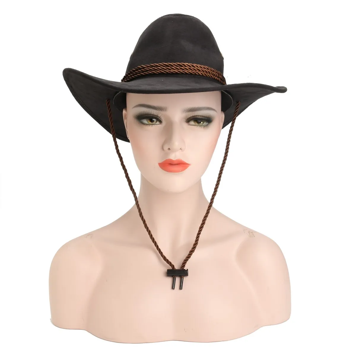 מוצר - Women Men Western Cowboy Hat Unisex Riding Cap Accessory Fashion ...
