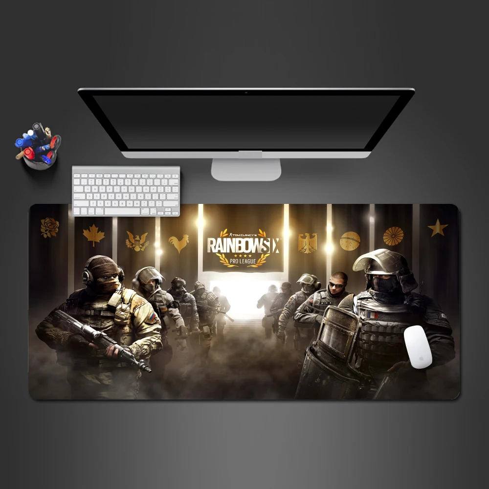 Super Cool Rainbow Six Siege Mouse Pad Washable Professional Gaming Computer Mouse Pad Computer