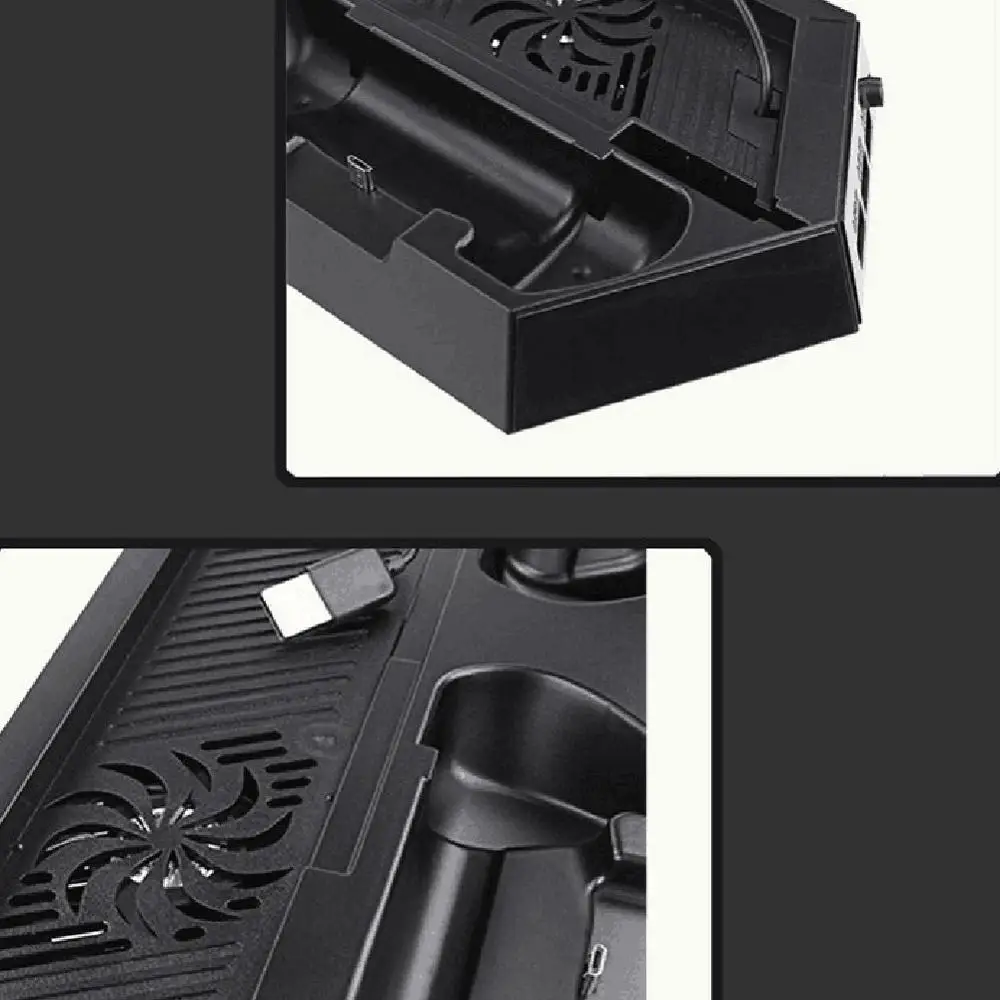 Slim Vertical Console Stand Holder Station with Dual Port Charging ...