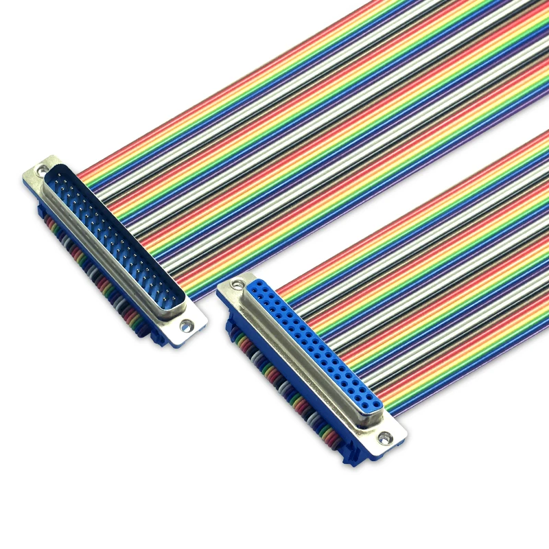 DIDC DB37 Pin Ribbon Cable DIDC 37P Male to Female Flat Cable DR37 COM ...
