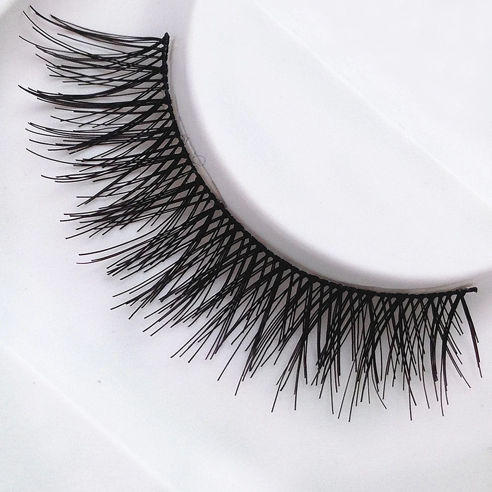 5 Pairs Cross Lengthen False Eyelashes Natural Looking Fake Lashes Eye