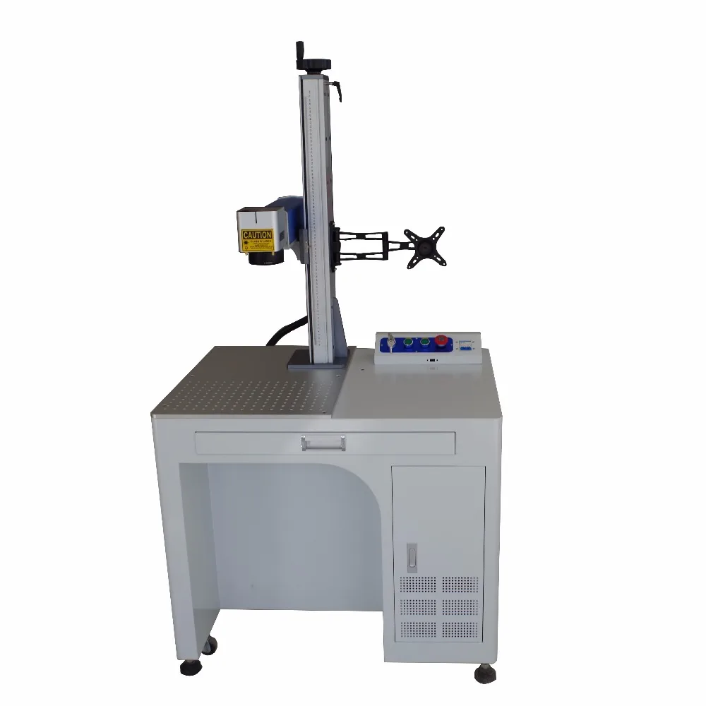 desktop Galvo Scan head raycus 20W auto focus fiber laser marking ...