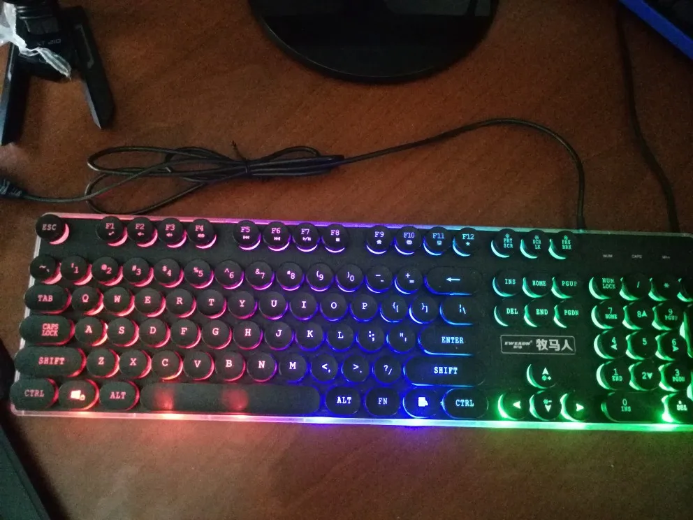 Gaming Backlit Keyboard Round Keys - Life Changing Products