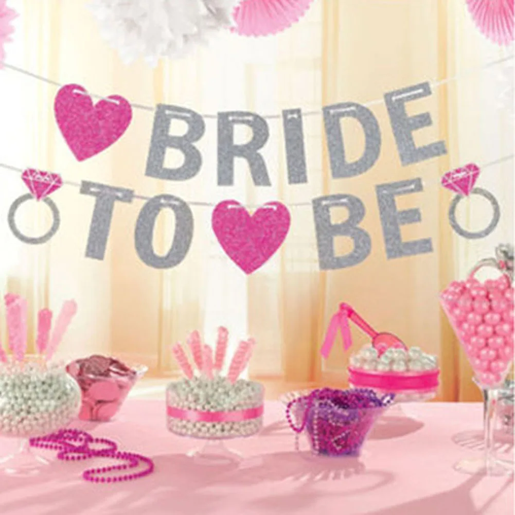 Hot Bride To Be Banner Silver Glitter Garland Wedding Bridal Shower Hot Bride To Be Banner Silver Glitter Garland Wedding Bridal Shower