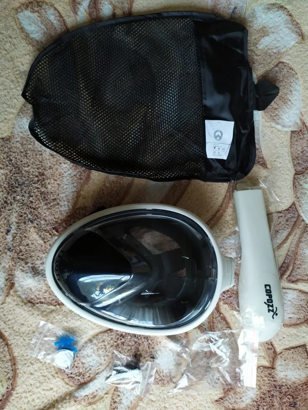 Full Face Diving Mask Round Lens Design - Life Changing Products