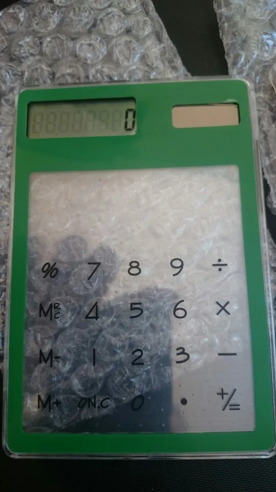 Transparent Solar Calculator Touch Screen - Life Changing Products