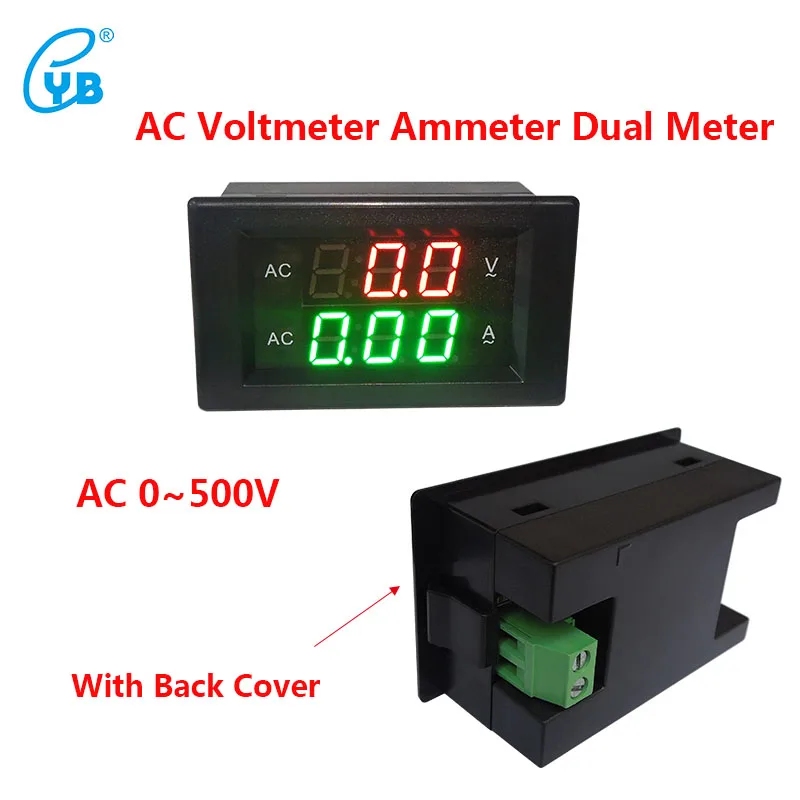 Yb4835va Ac0-500v/500a Digital Ac Current Voltage Dual Meter Voltage ...