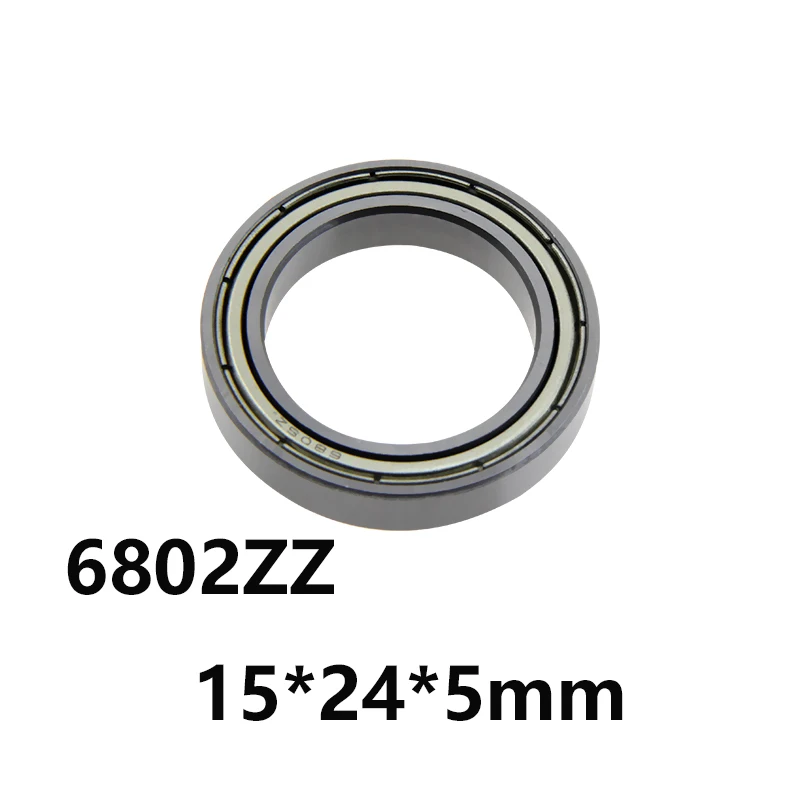 5pcs/lot 6802ZZ Deep Groove Ball Bearing 6802 ZZ 6802ZZ 15*24*5mm 15*24 ...