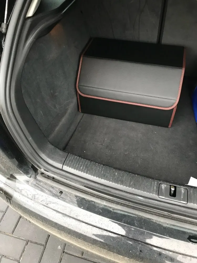 Trunk Organizer Car Organizer - Stylish Leather Box Design