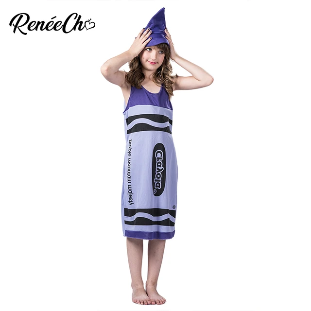 Girls Crayon Costume