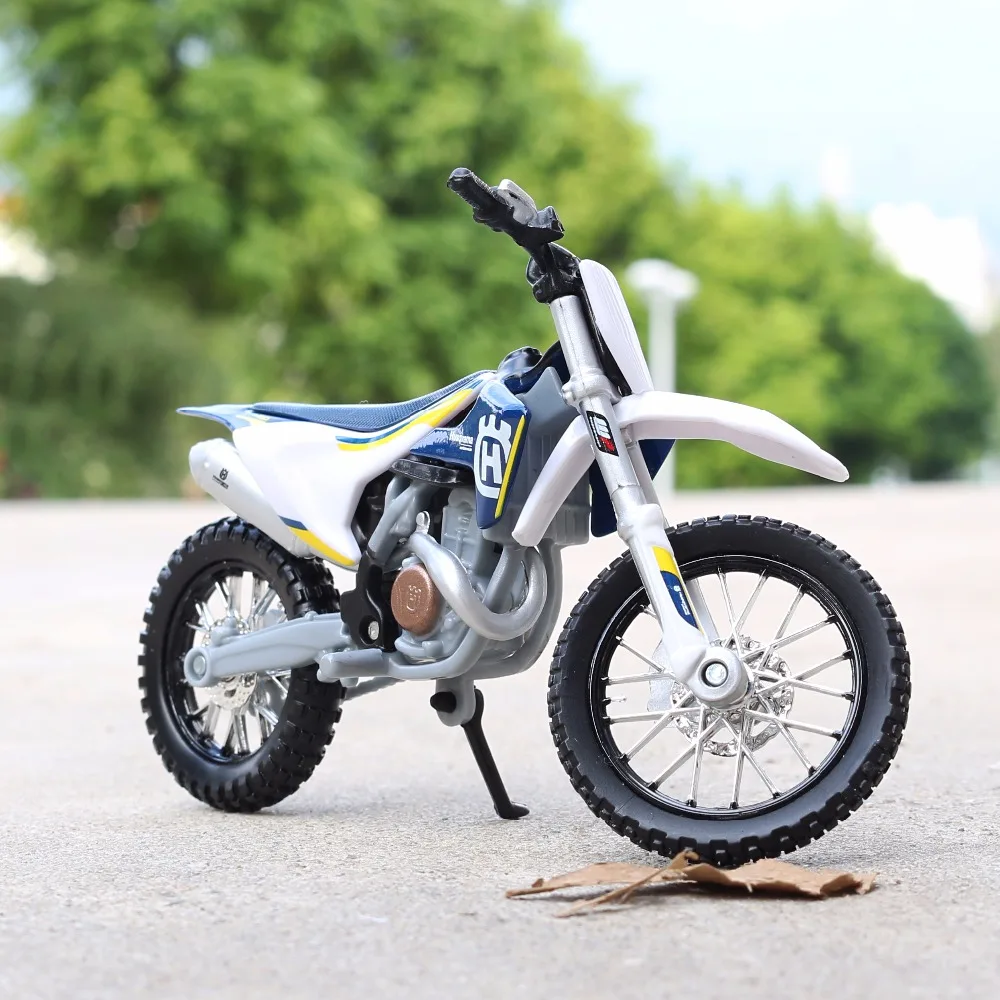 1:18 Scale Maisto HUSQVARNA FC 450 Motorbike Race Cars Mini Motorcycle ...