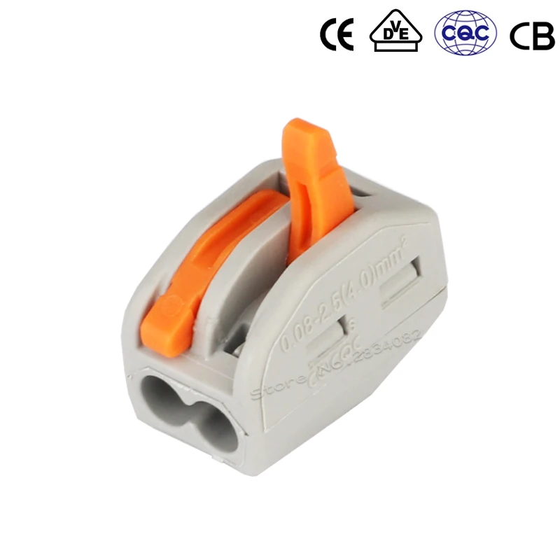 30pcs/lot Universal wiring compact Connector terminal block with spring ...