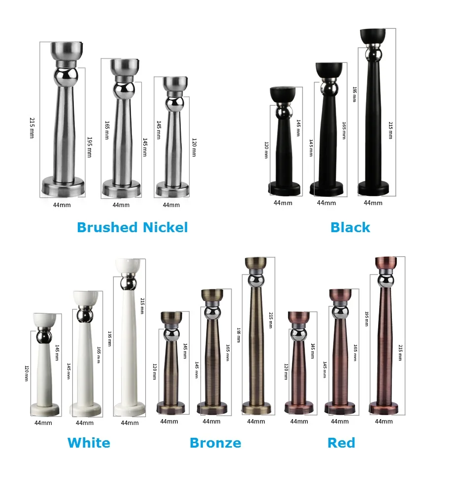 Stainless Steel Long Magnetic Doorstop Door Stop White Black Bronze Red ...