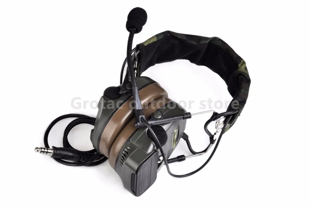 Z Tactical Zcomtac I Headset Airsoft Military Headset Shooting Noise