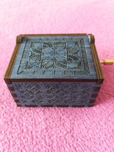 Wooden Music Box Classic Vintage Look Perfect Gift Idea