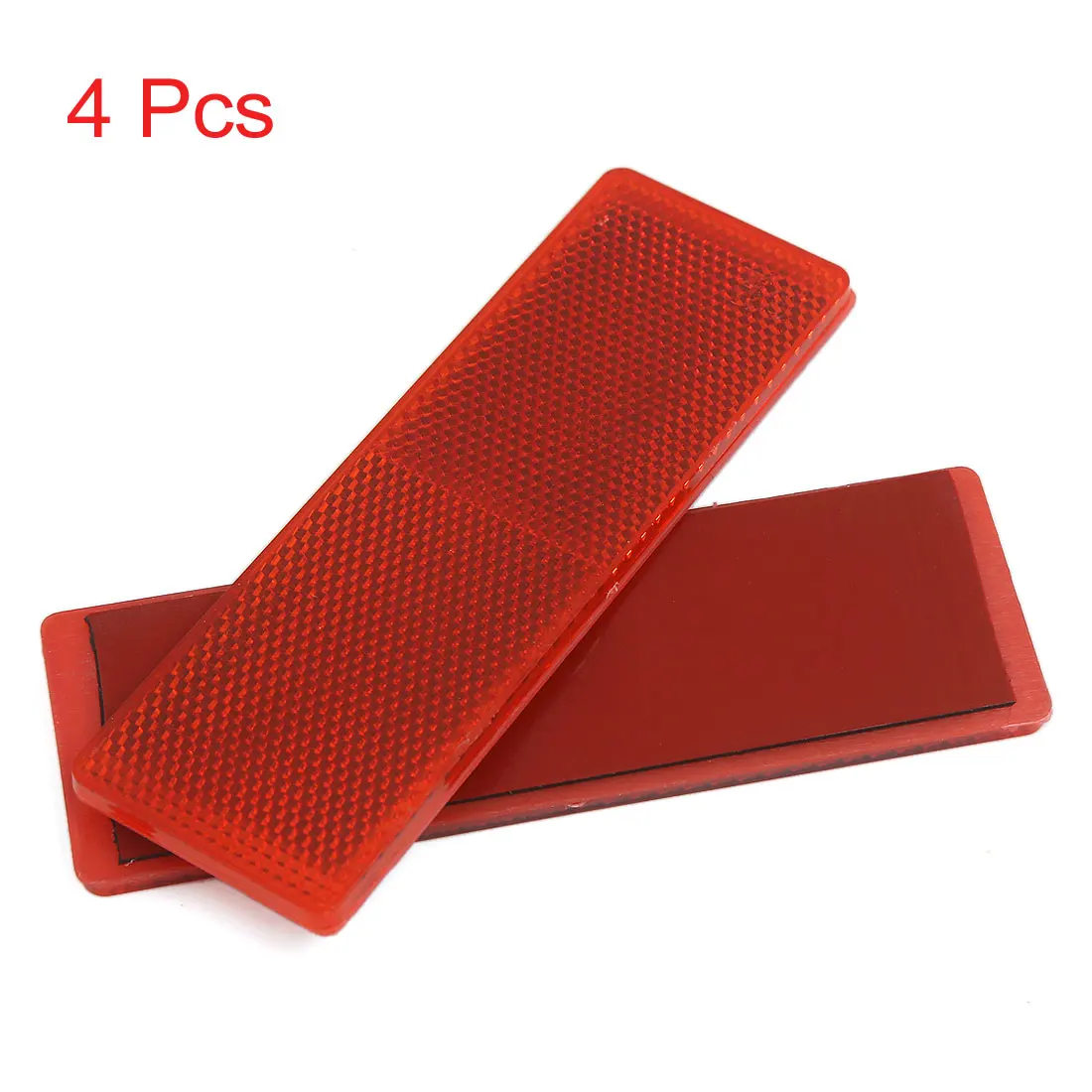 X Autohaux 4Pcs Red Plastic Car Safety Reflector Side Marker Reflective ...