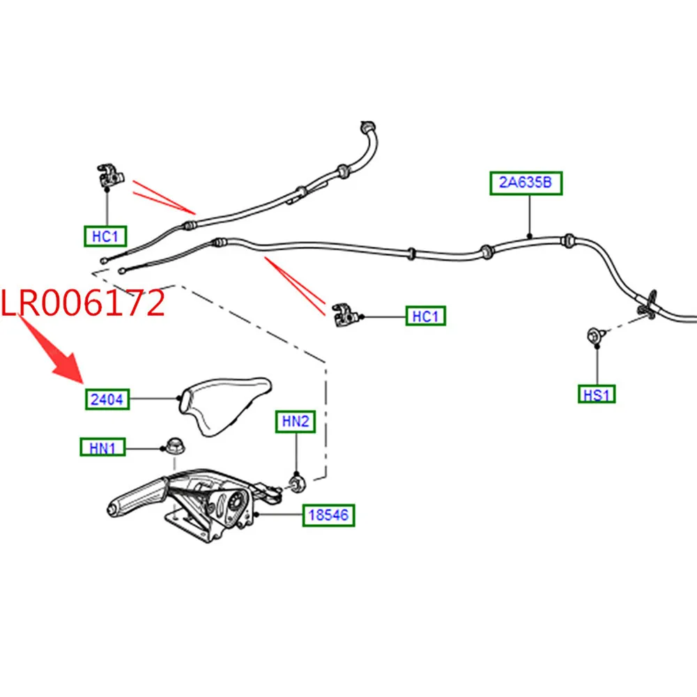 LR006172 пылезащитный чехол для ручного тормоза для Land Rover LR2 ...