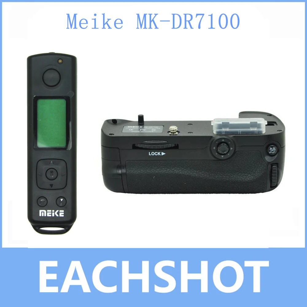 Meike Mk-dr7100 Remote Control Battery Grip For Nikon D7100 D7200 As Mb ...