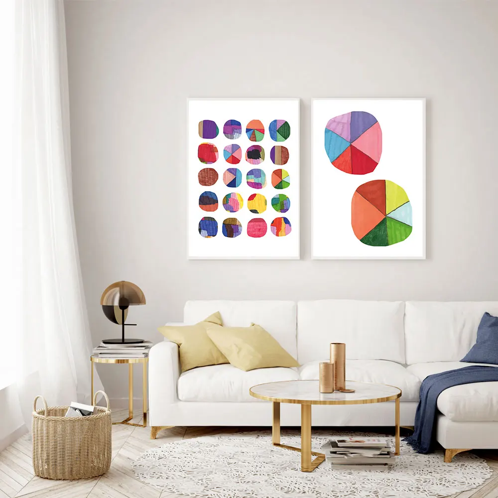 Prism-Carousel-Poster-Color-Wheel-Print-Nursery-Canvas-Painting ...