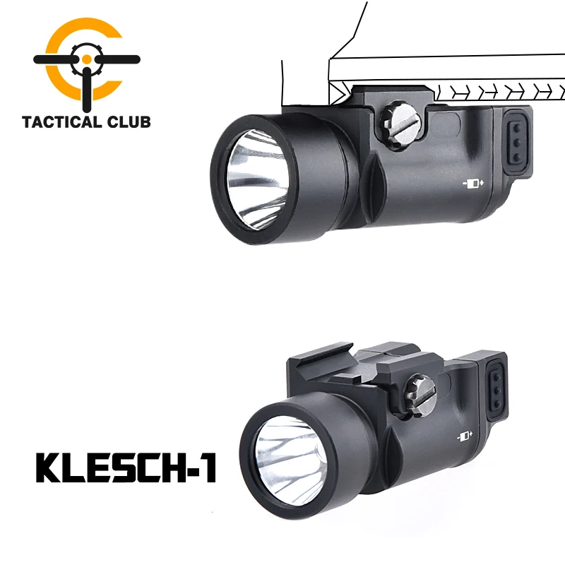 Klesch 1 Gen2.0 전술 글록 17 19 총 Fashlight 권총 라이트 Airsoft 무기 액세서리 LED AR15 ...