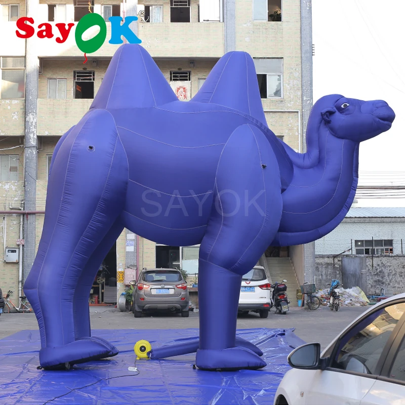Giant Blue Inflatable Camel Inflatable Animal Outdoor Inflatable Model ...