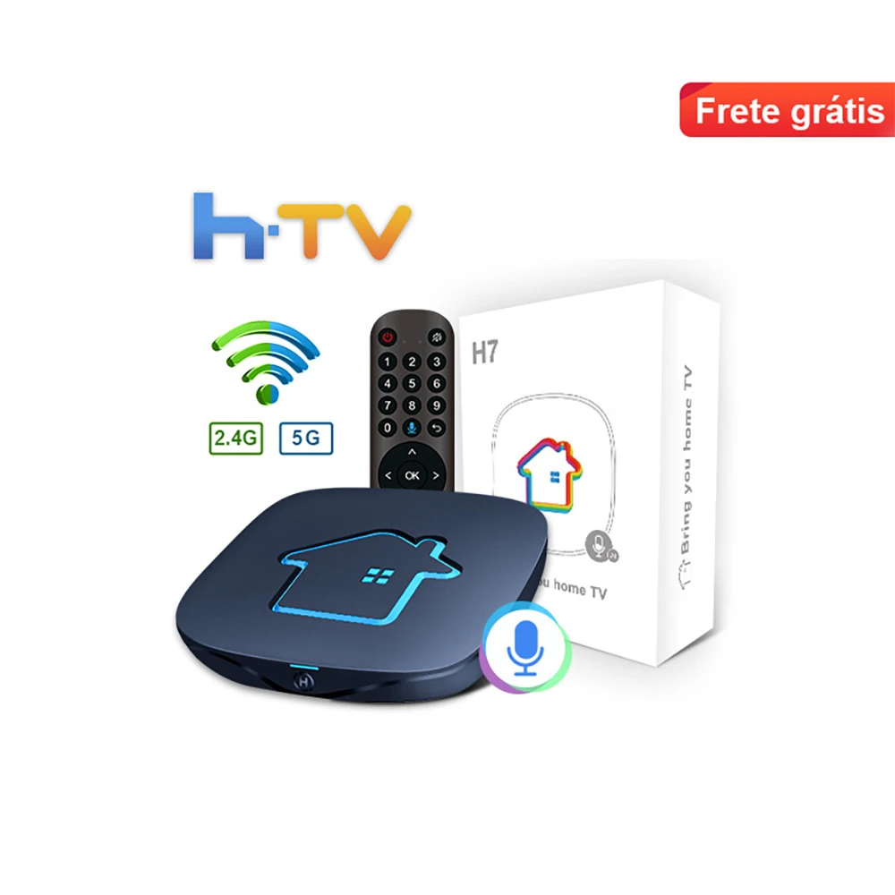 TV Box Set Top com HTV H7, Dispositivo 4K, HD, 5G, Novo, 2022 ...