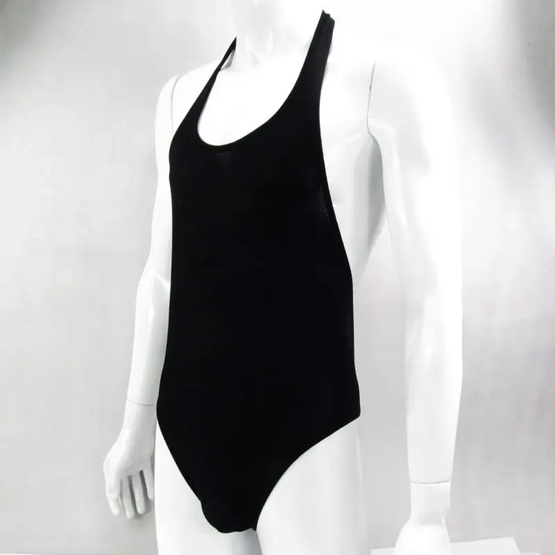 Body pour homme, justaucorps en Nylon et spandex, coupe profonde ...
