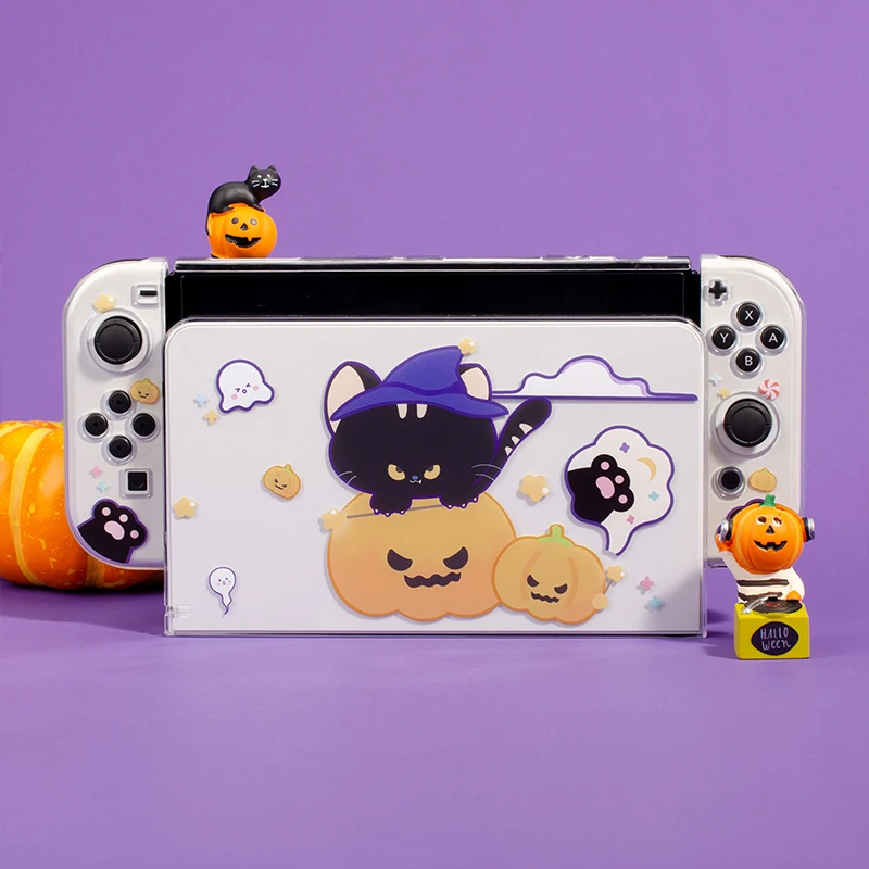 Pumpkin-Cat-Switch-OLED-Case-Cute-Cat-Dog-Shell-For-Nintendo-Switch ...