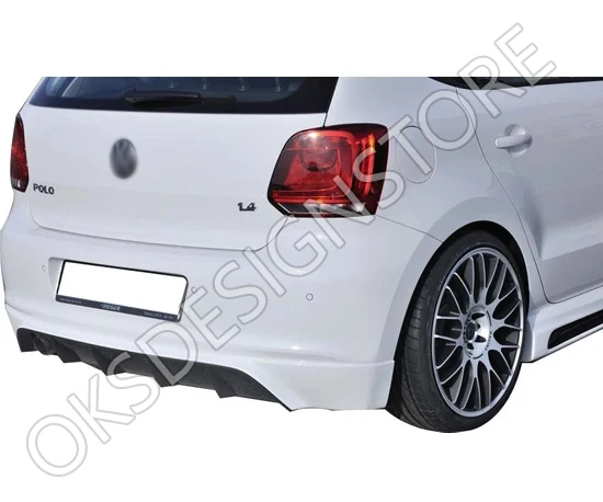 For-Volkswagen-Polo-6R-2010-2014-Rieger-No-Makeup-Rear-Bumper ...