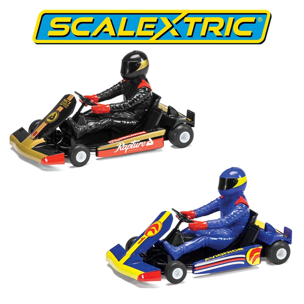 Scalextric Slot Car 1:32 C3667 Super Kart 1 / C3668 Super Kart 2 ...