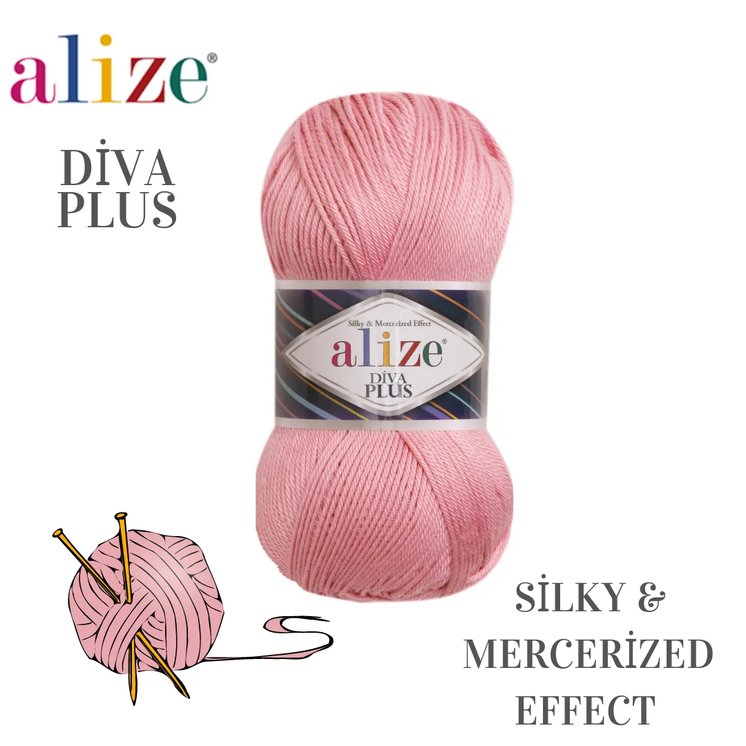 Alize-Diva-Plus-Yarn-Hand-Knitting-Handmade-DIY-Acrylic-Bikini-Dress-Blouse-Amigurumi-Mercerized ...
